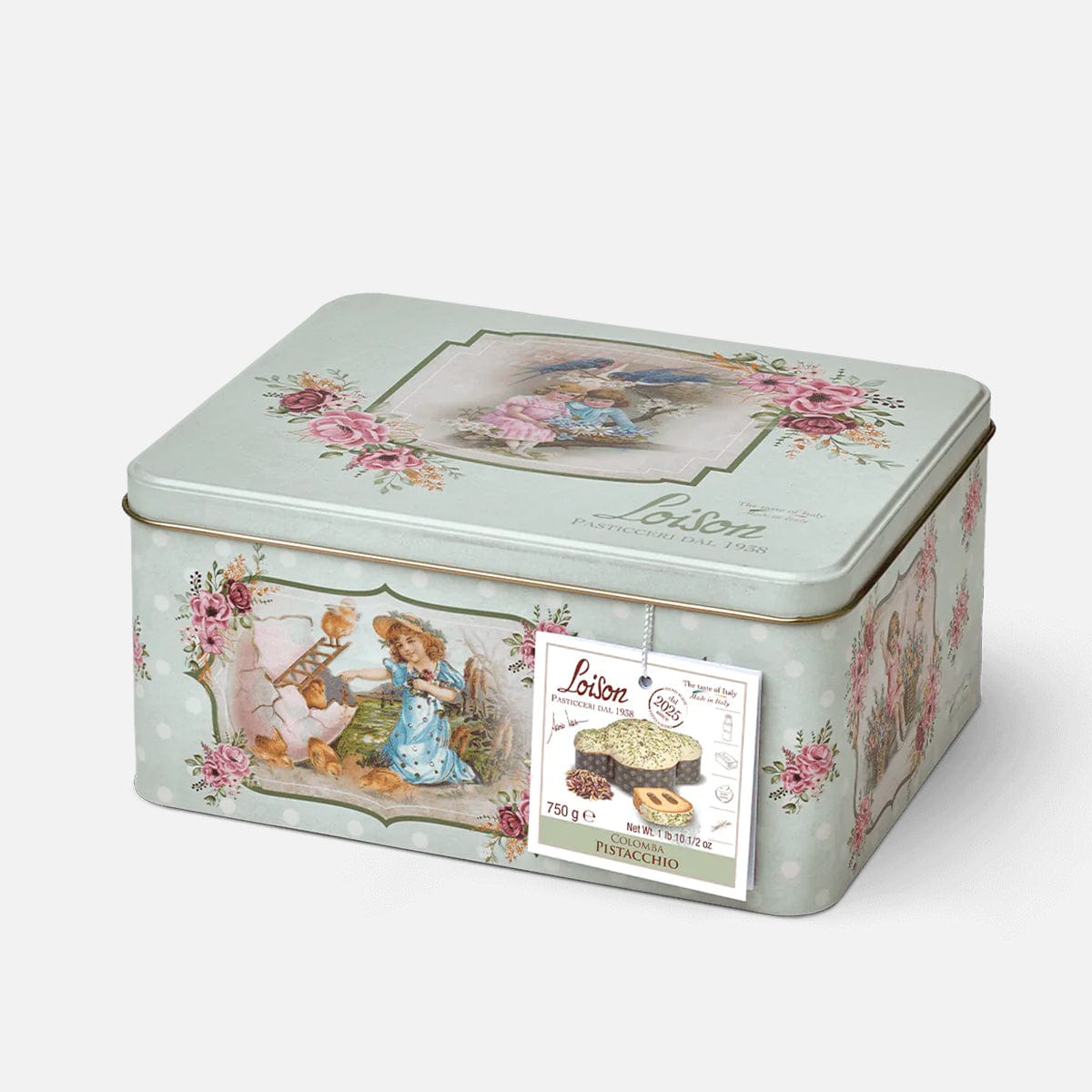 Loison Easter Dove - Pistachio Tin Box 750 gr – Dolceterra Italian ...