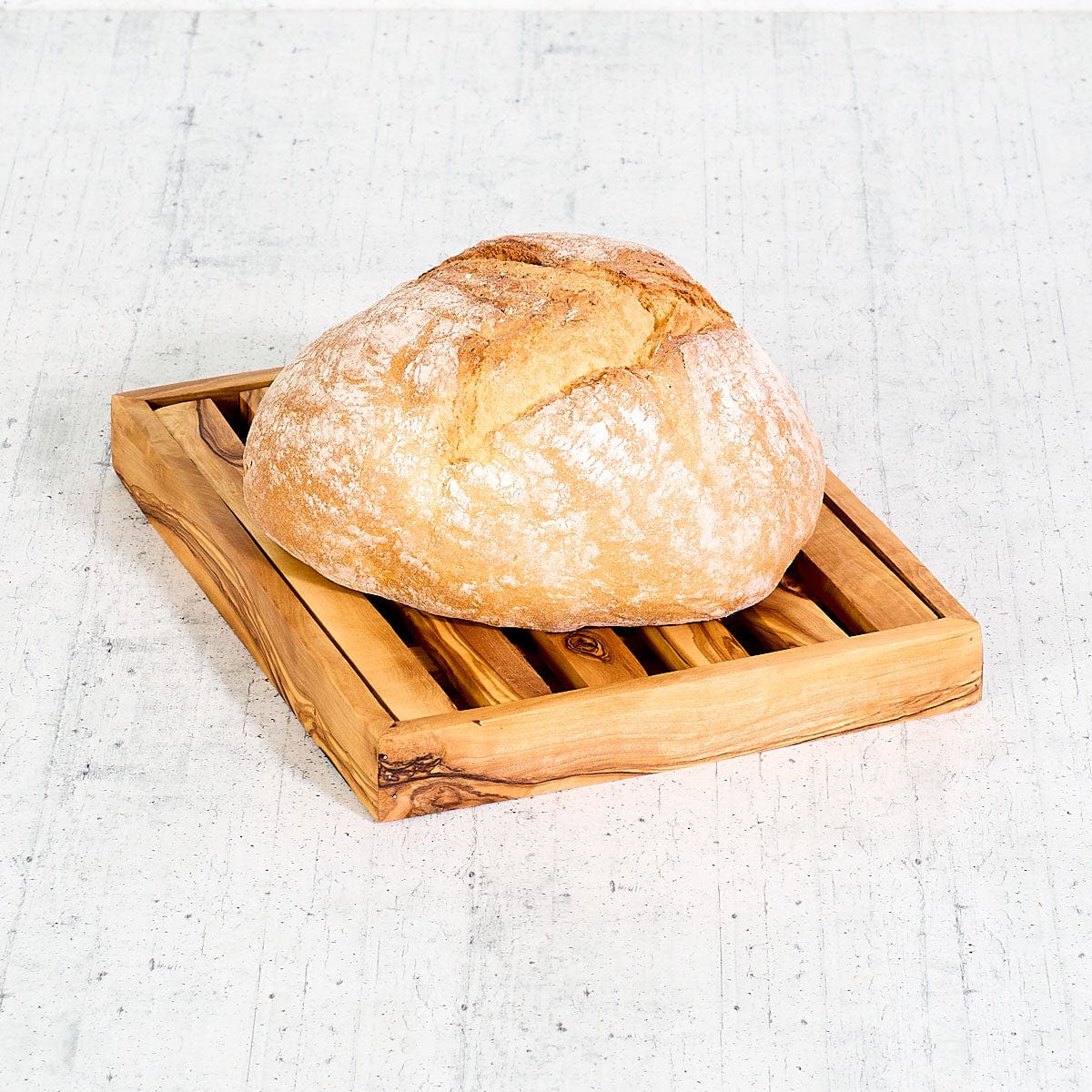 Olive Wood Bread Cutting Board with Crumb Tray – Handmade in Italy ...